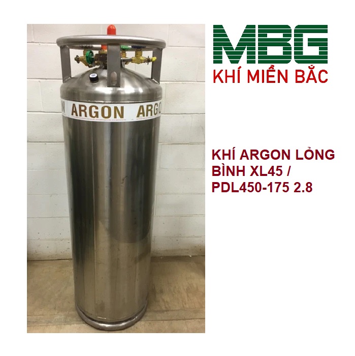 Khí Argon lỏng bình XL45-175lít